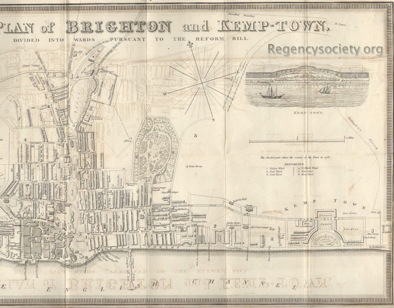 Close-up of BPC00004 East: A New Plan of Brighton and Kemp-Town ...